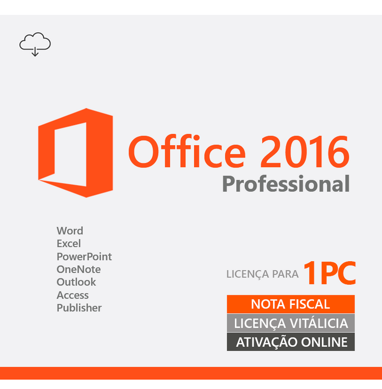 Microsoft Office Pro 2016 ESD - Digital para Download - D87-07269 ...